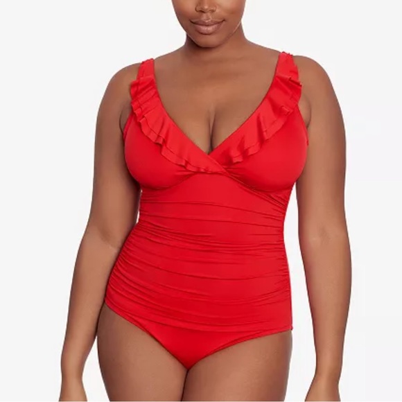 Lauren Ralph Lauren Swim Nwt Lauren Ralph Lauren Beach Club Solid